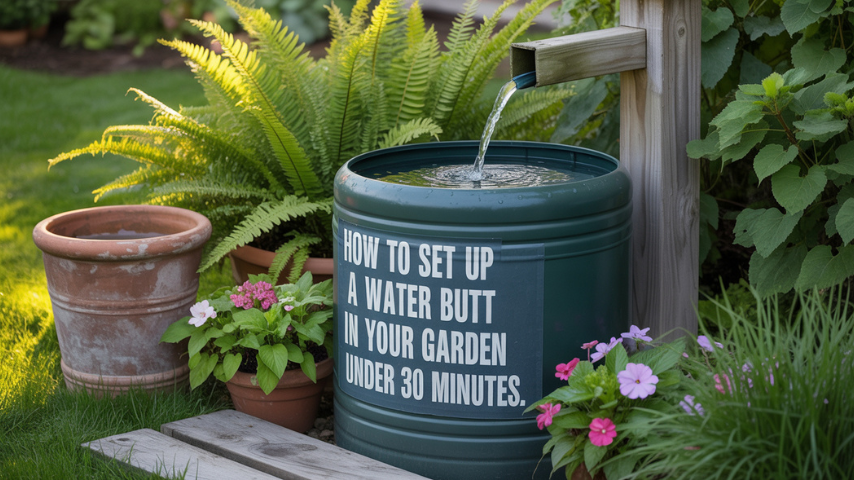 How to Set Up a Water Butt in Your Garden in Under 30 Minutes