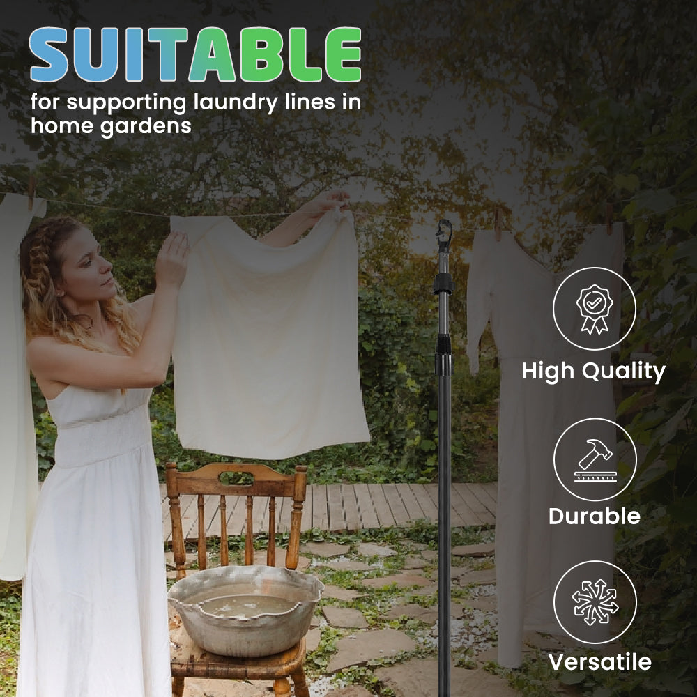 Buy 2.4M Extending Washing Line Prop Pole Online.