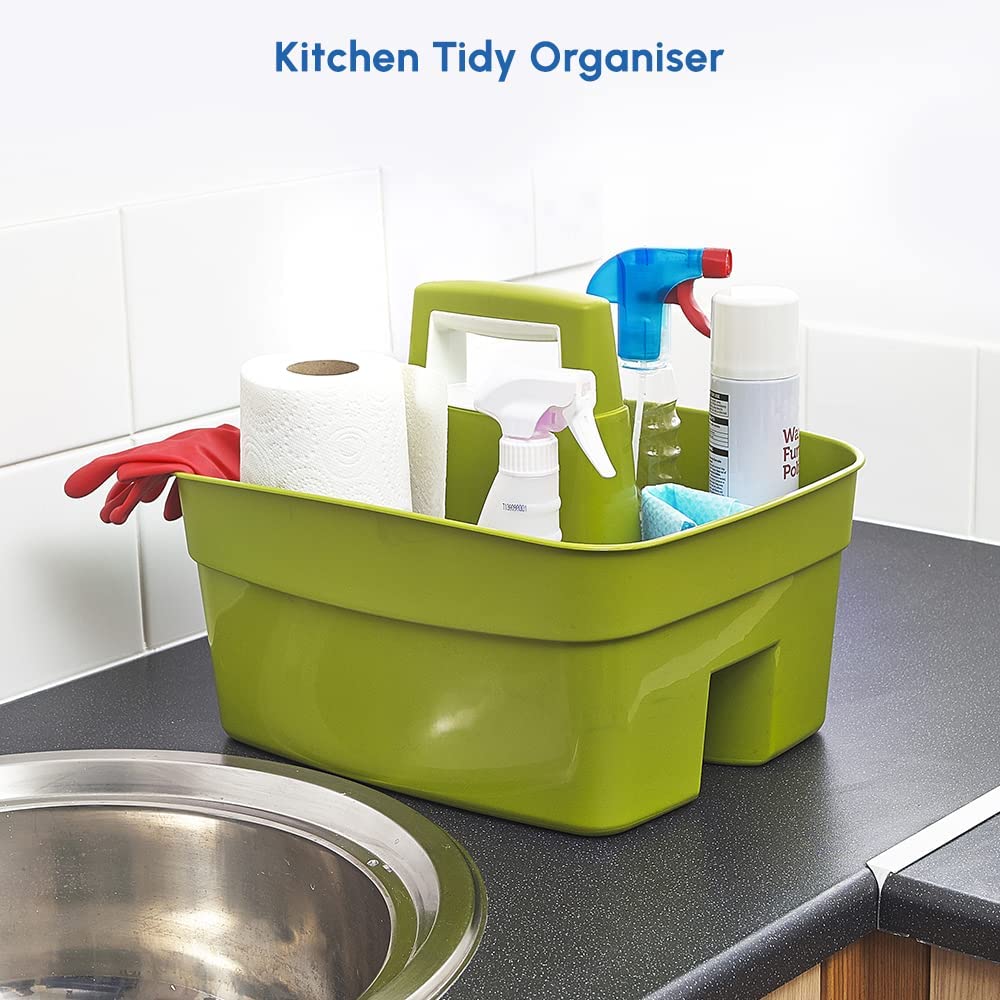 Buy Multipurpose Cleaners Tray Basket with Carry Handle