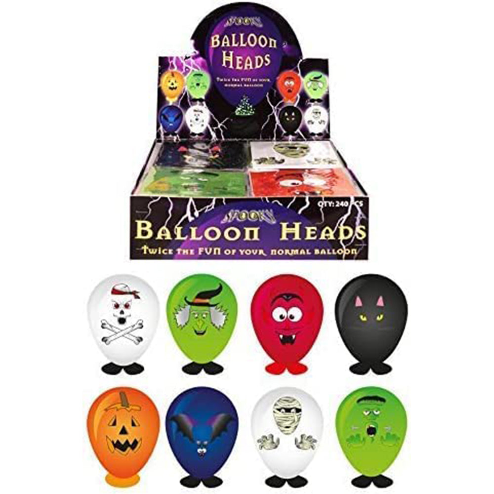 Buy Halloween Balloon Heads With 8 Assorted Designs Online.