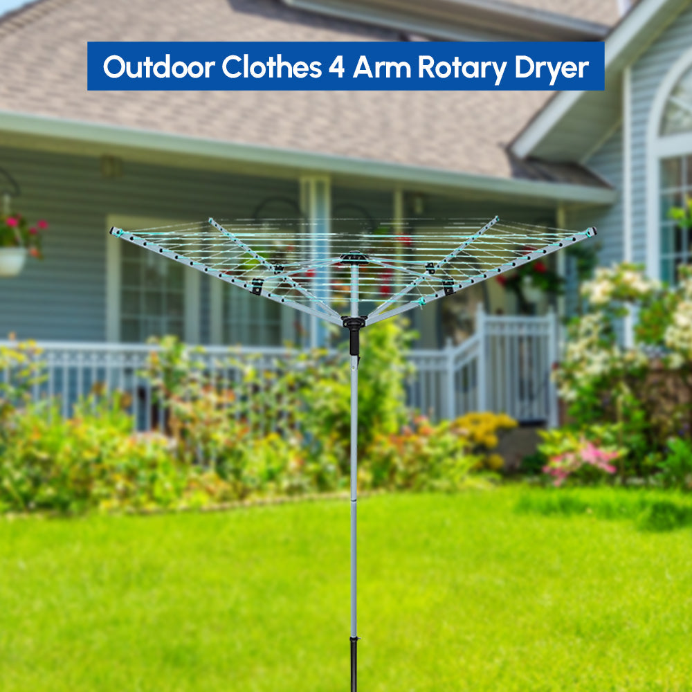 Buy 45M PVC Coated Outdoor Rotary Clothes Dryer With Socket